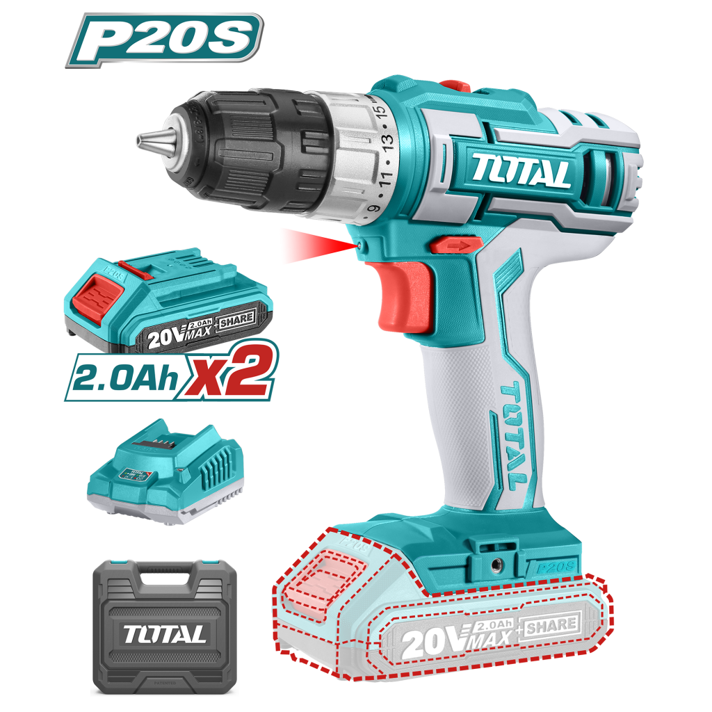 Máy khoan pin Lithium 20V Total hiệu Total TDLI200215 - The Tool Center