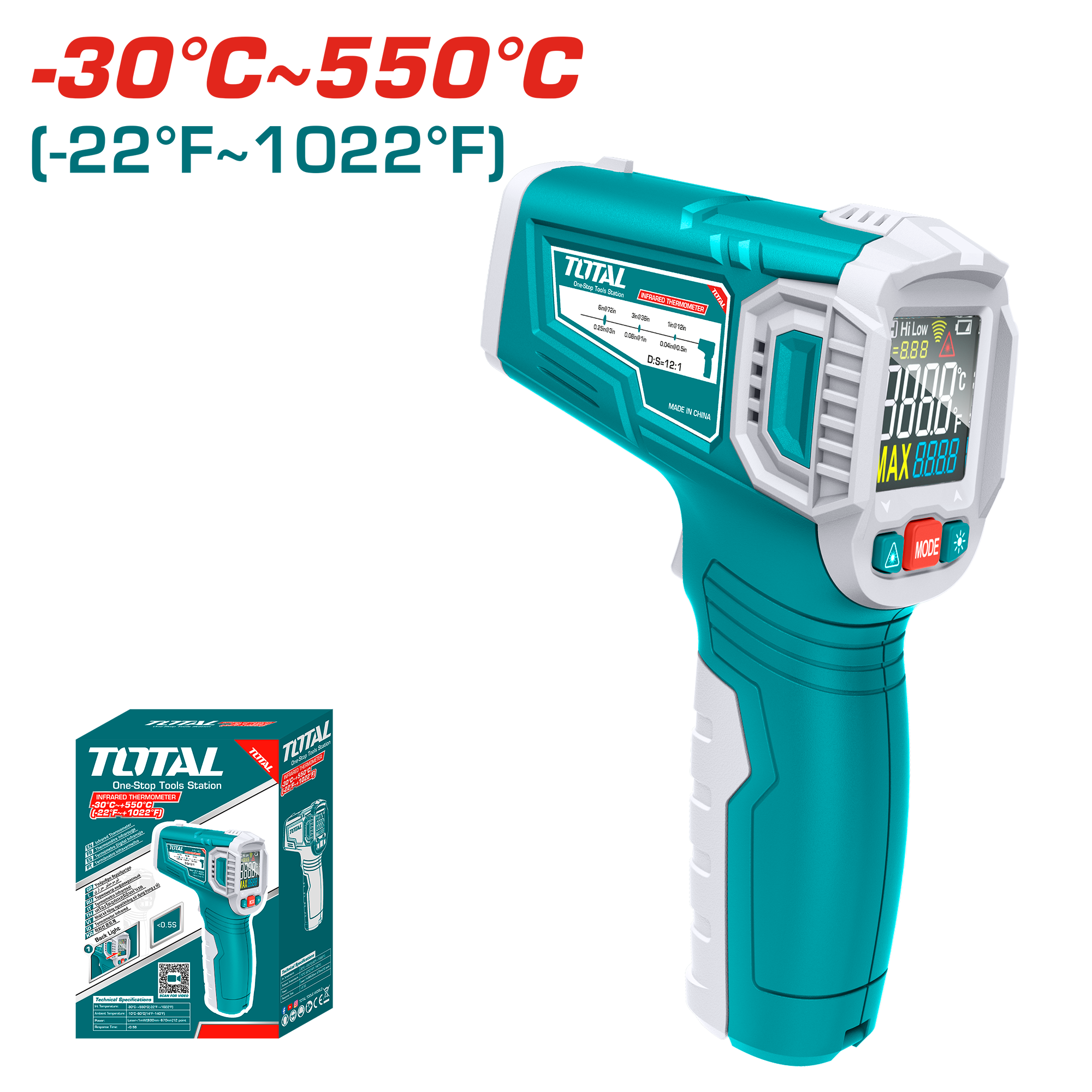 Máy đo cường độ hồng ngoại hiệu Total THIT015501 - The Tool Center
